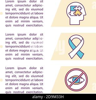 Disabling conditions brochure template Stock Vector Image & Art - Alamy