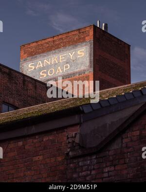 Sankeys Soap. Beehive Mill, Manchester Stock Photo - Alamy