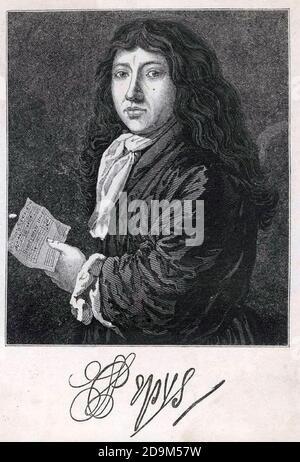 Portrait of Samuel Pepys (1633-1703) an administrator of the navy of ...