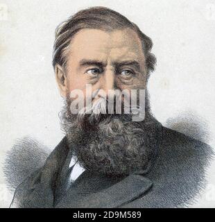 Samuel Baker (1821-1893) English explorer and his second wife Florence ...