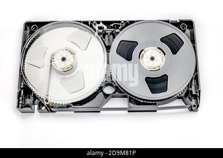 Open video cassette VHS tape Stock Photo - Alamy