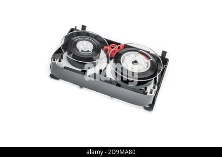 The inside of a VHS video cassette player Stock Photo - Alamy