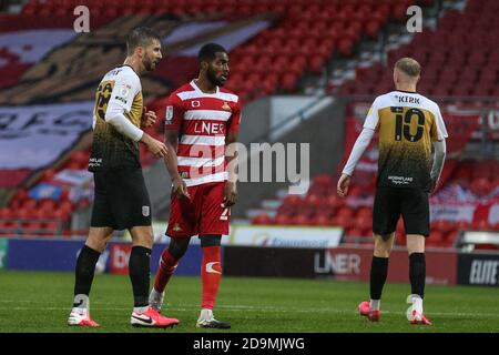 Cameron John (24) of Doncaster Rovers in action during the game Stock ...
