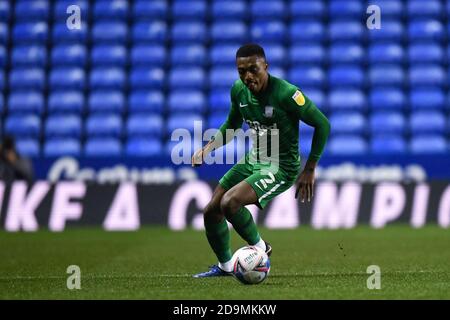 Darnell Fisher #2 of Preston North End runs down the wing with the ball ...