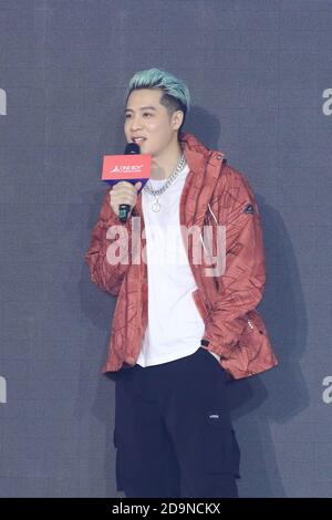 Taipei. 05th Nov, 2020. Nick Chou attends the press conference of one ...
