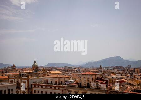 Houses, Panorama, Palermo, Sicily, Capital, Big City, Italy Stock Photo ...