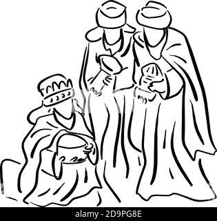 wise king gaspar with gift Stock Vector Image & Art - Alamy