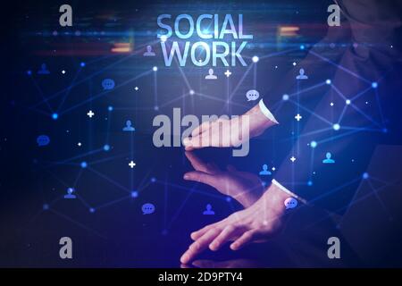 Navigating social networking with SOCIAL WORK inscription, new media ...