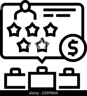 Diploma review icon outline vector. Star rate. User support Stock ...