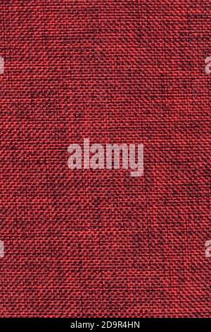 Red color textile texture coarse fabric, high quality blue fabric macro ...