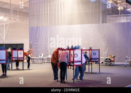 Voters filling out their ballots Stock Photo - Alamy