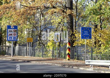 Grenzübergang Stadtbrücke Görlitz Zgorzelec Deutschland Polen border ...