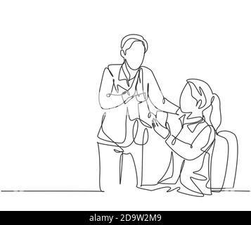 talking woman with smartphone line style icon vector illustration ...