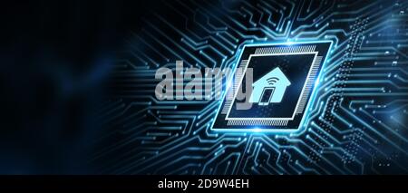 Smart home Automation Control System. Innovation technology internet ...