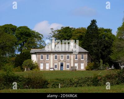 Ethy House, Lerryn, Cornwall. Photographed from a public footpath Stock ...