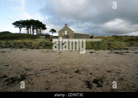 Maidens, Ayrshire, Scotland, UK. The wide empty beach at Maidens when ...