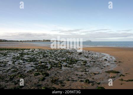 Maidens, Ayrshire, Scotland, UK. The wide empty beach at Maidens when ...