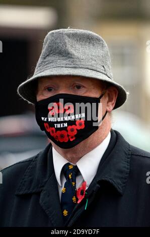 Saltcoats war memorial remembrance Sunday 2020 Stock Photo - Alamy