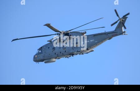 helicopter tail rotor blades merlin aw101 Stock Photo - Alamy