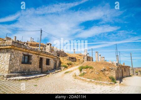Wine cellars. Baltanas, Palencia province, Castilla Leon, Spain Stock ...