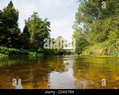 The Little Ouse river it defines the boundary between Norfolk and ...