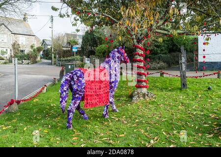 Remembering Together for Remembrance. A display by Crantock WI and Arty ...