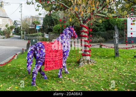 Remembering Together for Remembrance. A display by Crantock WI and Arty ...