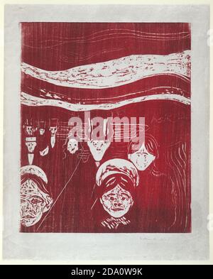 Anxiety (1896) by Edvard Munch Stock Photo - Alamy