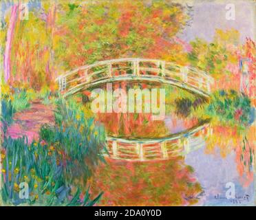 The Japanese Footbridge by Claude Monet Stock Photo - Alamy