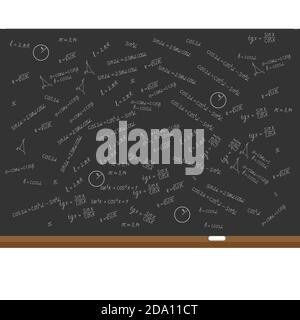 Mathematics, Algebra, Geometry, Trigonometry, Blackboard Stock Vector ...