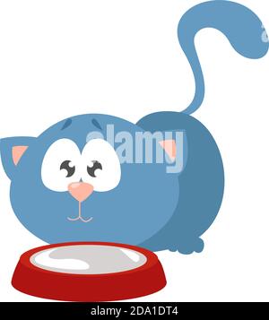 A cartoon drawing of a food and drinking vector illustration on a white ...