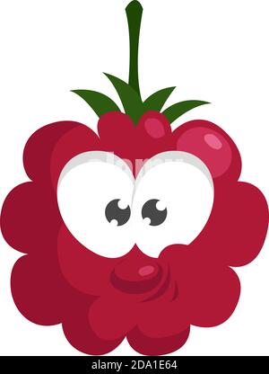 An illustration of Red Berry vector cartoon mascot character with ...