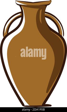 Old jug, illustration, vector on white background Stock Vector Image ...