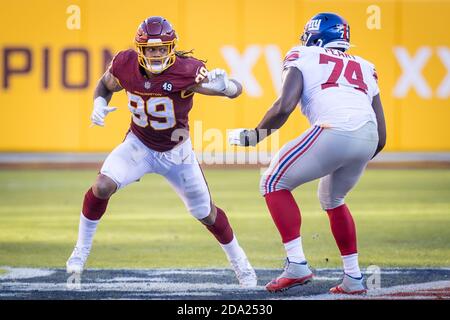 New York Giants' Matt Peart participates in a practice at the NFL ...