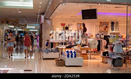 Mackay, Queensland, Australia - December 2019: Christmas shoppers fill ...