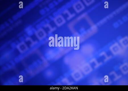 Illustration of blurry cool looking code numbers - copy space Stock ...