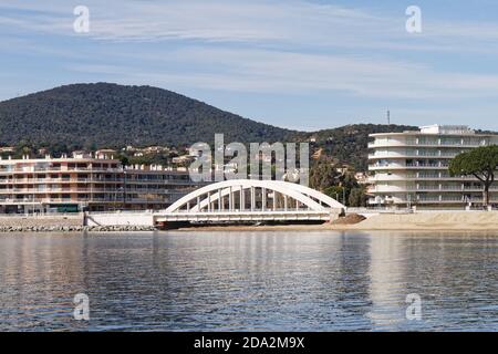 Sainte Maxime famous bridge - French Riviera - France Stock Photo - Alamy