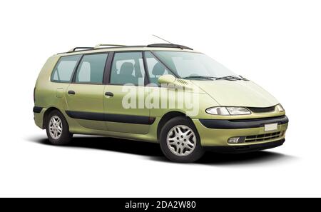 Large MPV French car side view isolated on white background Stock Photo ...