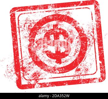 money stamp. money sign. round grunge label Stock Vector Image & Art ...