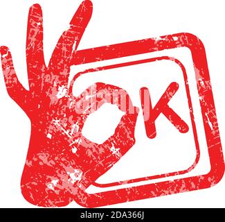 OK Rubber Stamp Seal Vector Stock Vector Image & Art - Alamy