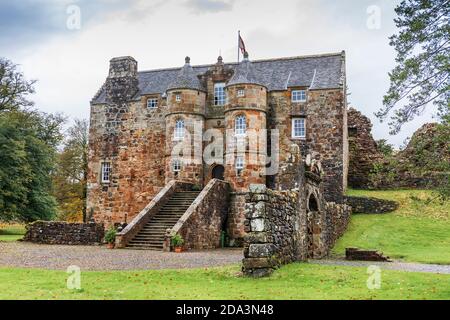 Rowallan castle, Kilmaurs, Kilmarnock, Ayrshire, Scotland, UK Stock ...