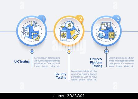 App testing components vector infographic template Stock Vector Image ...