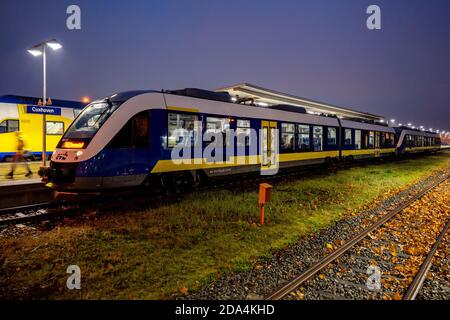 evb Alstom Coradia LINT 41 regional train at Cuxhaven railway station ...