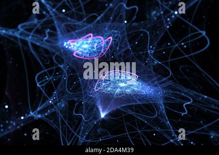Big Data Visualization. Abstract structure Stock Photo - Alamy