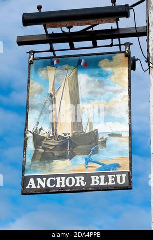 The Anchor Bleu pub at Bosham Stock Photo - Alamy