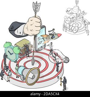 Book content icon isometric vector. Social media. Digital design Stock ...