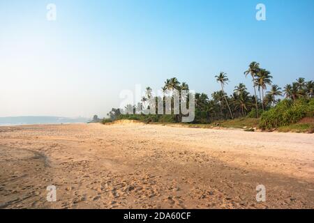 Secluded and unpopular Cansaulim Beach in Cansaulim, Goa, India Stock ...