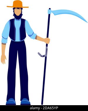 amish man character Stock Vector Image & Art - Alamy