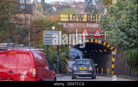 Lower Downs Road, Wimbledon, London UK. 10 November 2020. A Network ...