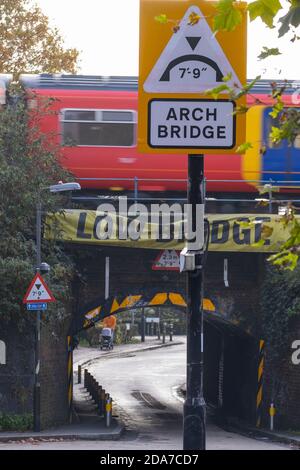 Lower Downs Road, Wimbledon, London UK. 10 November 2020. A Network ...